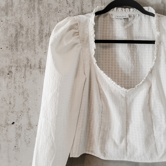 Topshop | Tops | Cottagecore Boho Prairie Crop Top | Poshmark